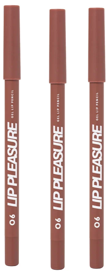 Карандаш для губ гелевый Love Generation Lip Pleasure, тон 06 коричневый, 1,35 г 3 шт
