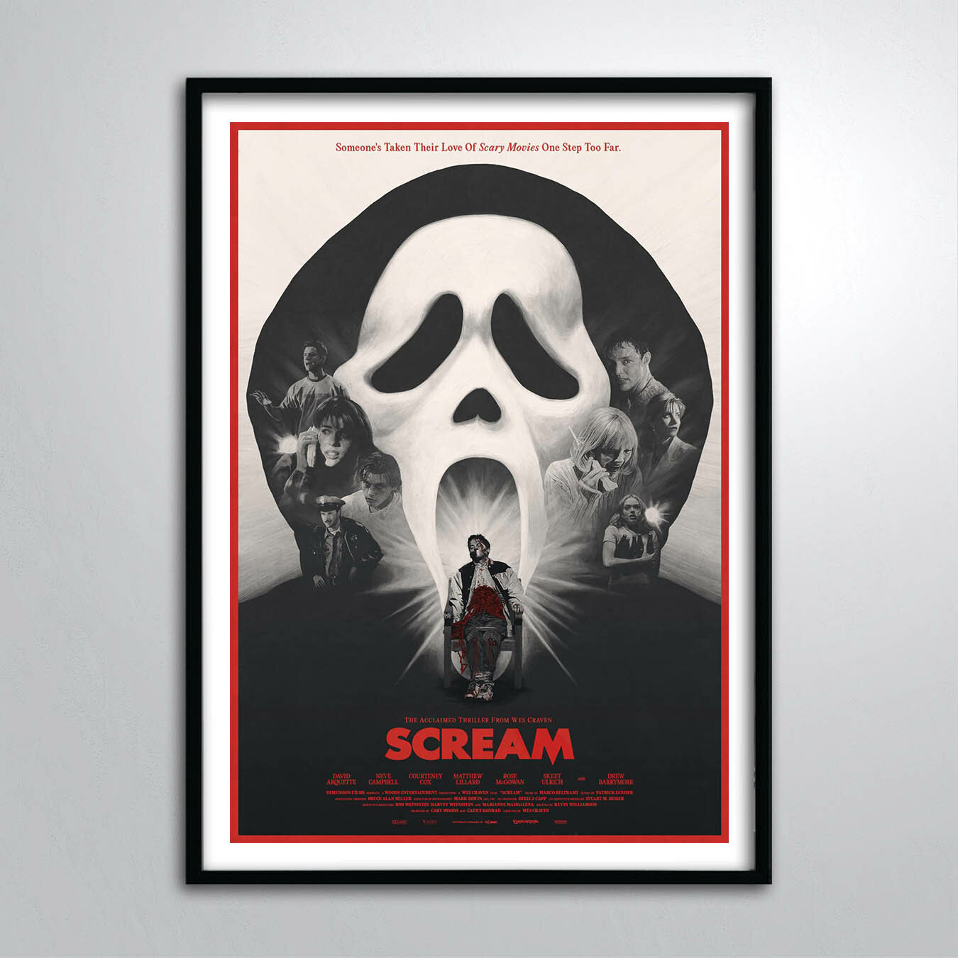Постер без рамы/Крик Винтаж Scream