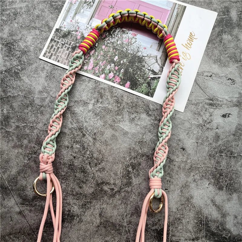 Ремешок на плечо, розовый ремешок на заказ, тяжелый металлический брелок для ключей, аксессуары для подвешивания сотовых телефонов, ремешок на ремне премиум-класса