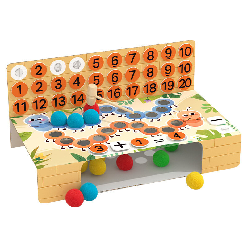 Вертушка-Гусеница, обучающая сложению и вычитанию