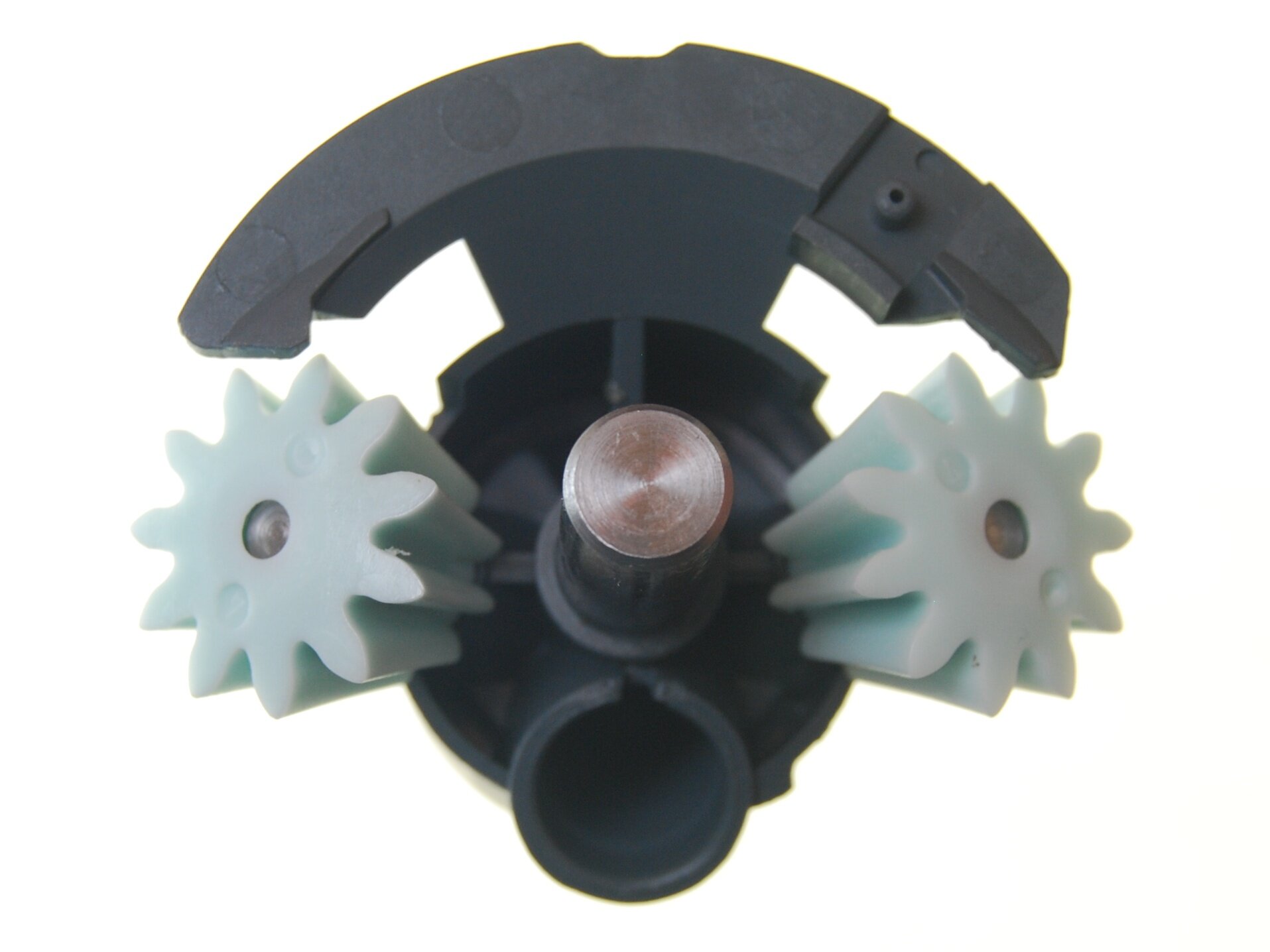 Привод шнека в сборе (2 шестерни, с шестернями, металлический стержень) мясорубки Bosch Not original