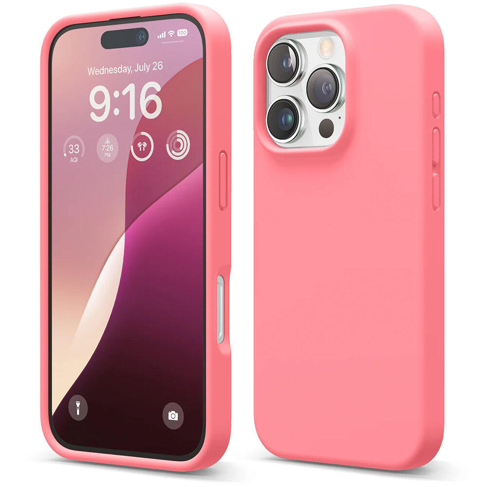 Чехол Elago Premium Silicone для iPhone 16 Pro розовый (Pink)