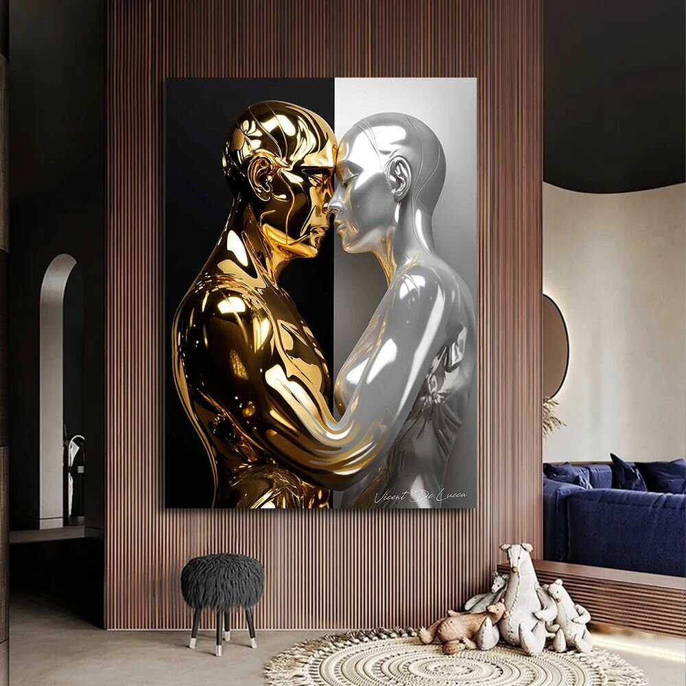 Картина для интерьера на стену, Люди Инь Янь, love art, 20х30 см.