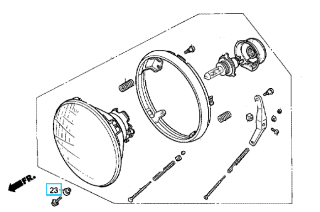 Воротниковая втулка, крепление фары (Оригинал)