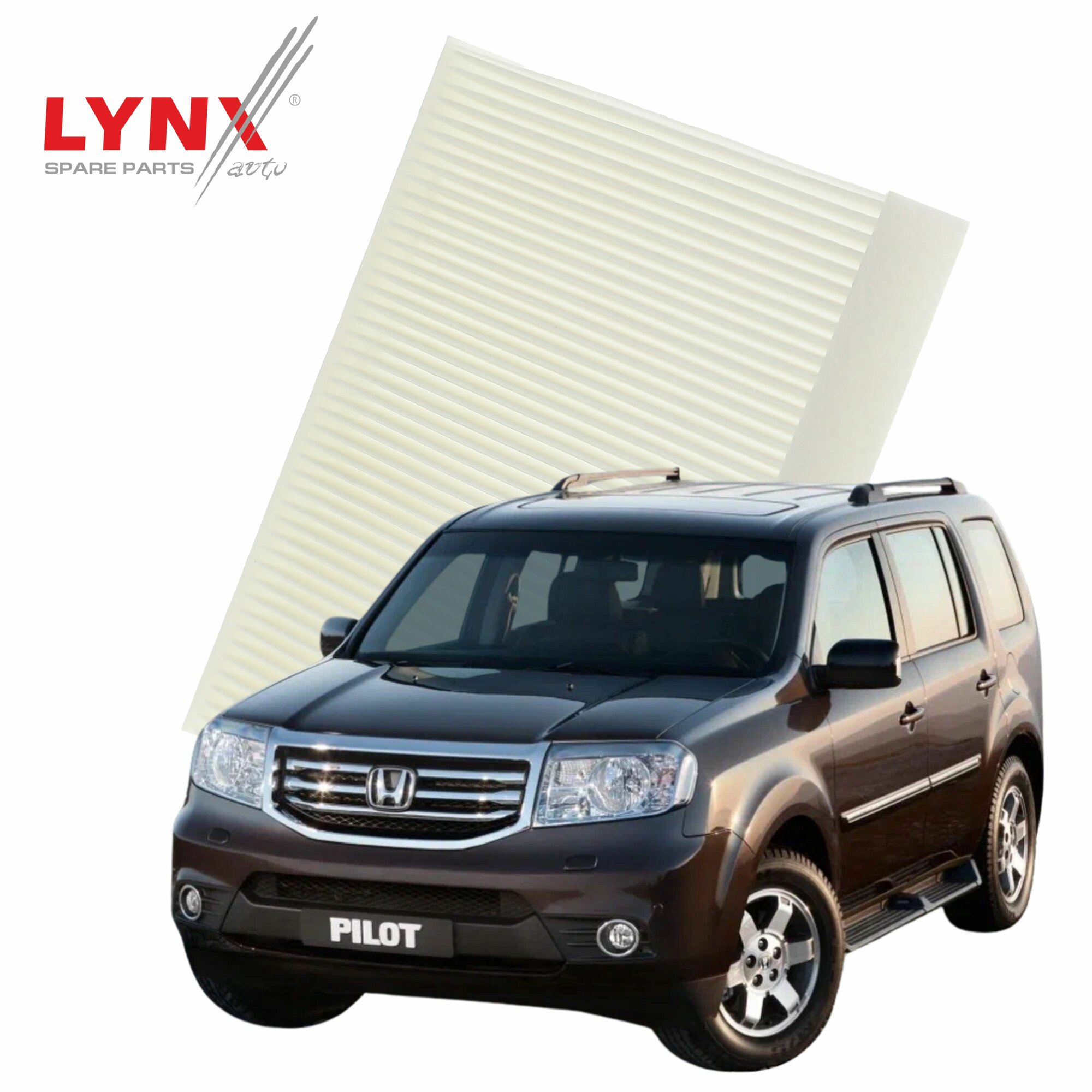 Фильтр салонный Honda Pilot (2) / Хонда Пилот 2008 2009 2010 2011 2012 2013 2014 2015 / 1шт LYNXauto