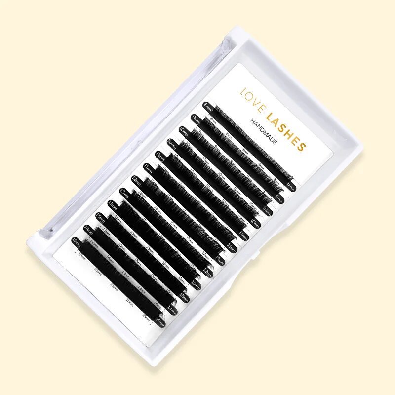 LOVE LASHES Ресницы D-изгиб, MIX 8-14mm, 0.15mm
