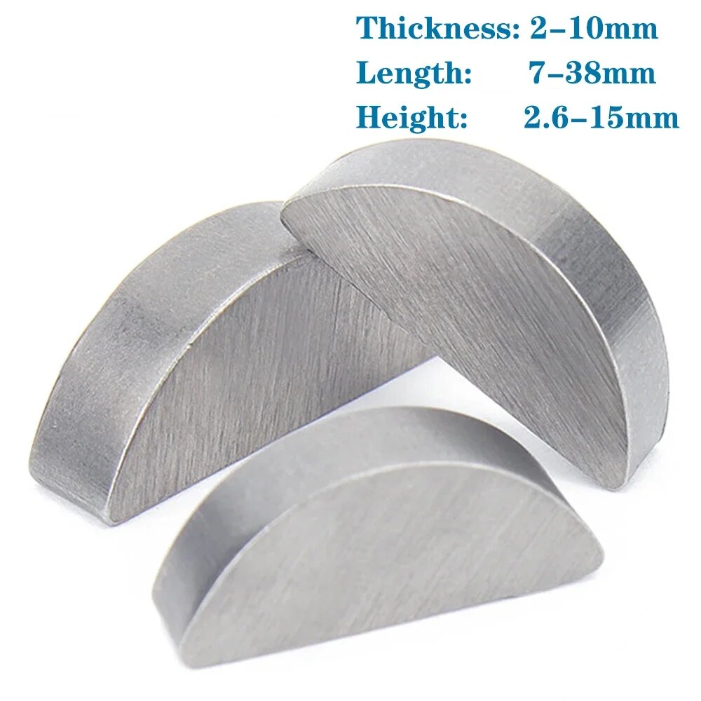 Полукруглые ключи из углеродистой стали M2 M2.5 M3 M4 M5 M6 M8 M10 A3 4x16x6.5 (20pcs)