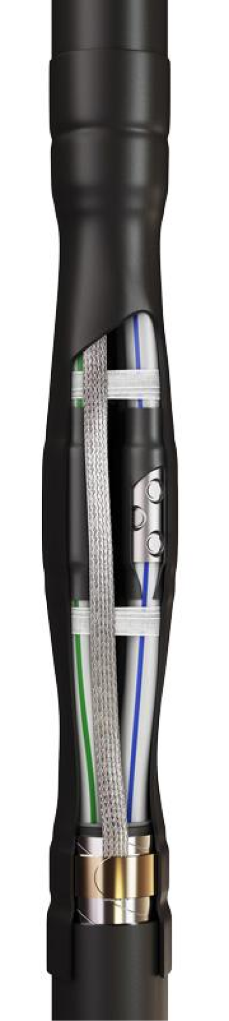 Муфта кабельная соединительная КВТ 5ПСТ(б)-1 болтовая для бронированных кабелей, пластик, 605мм, 5 жил, 16/25мм2, 1кВ / электрика