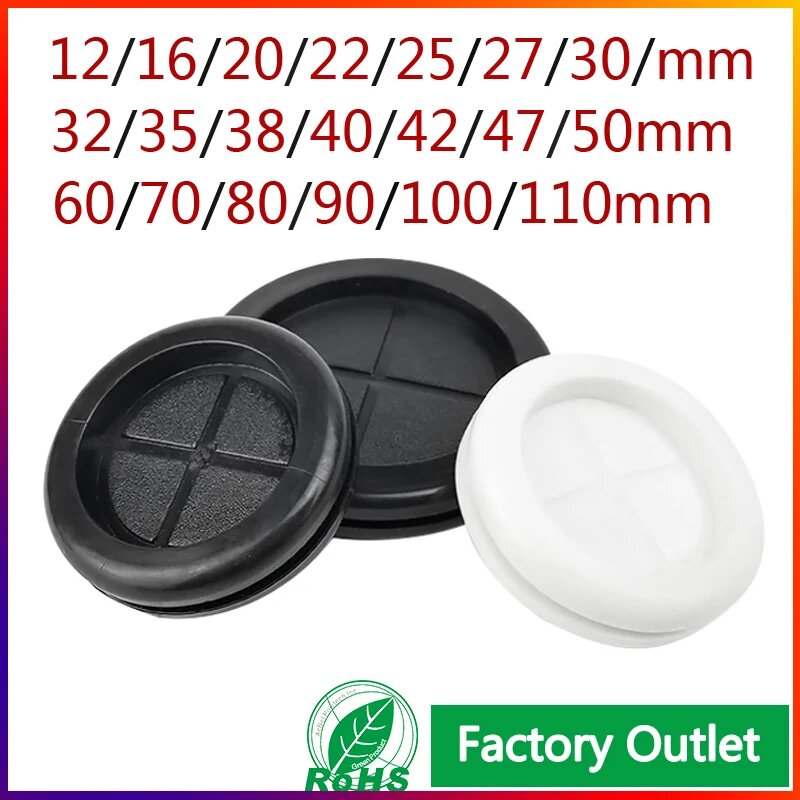 Резиновые втулки Keepheart 12-110 мм Black S, 30mm Bsize 5pcs