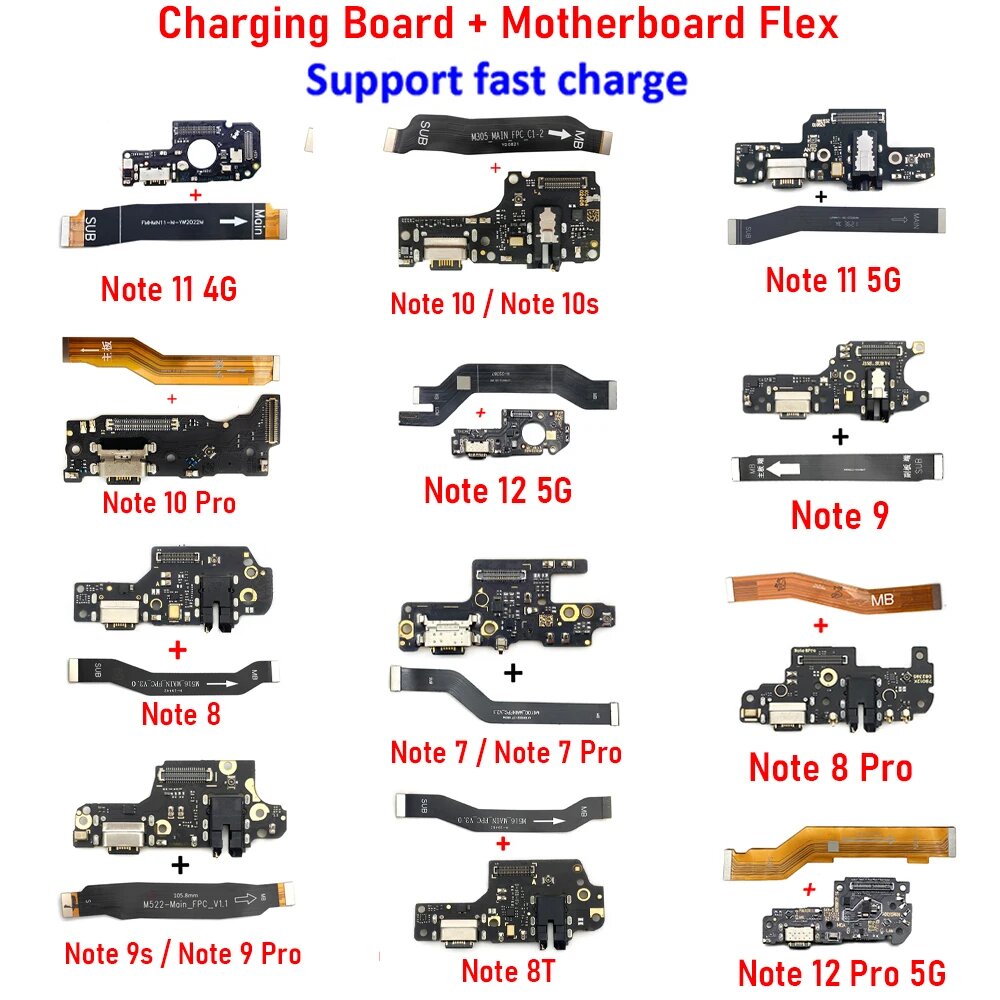 Charging Board+Mainboard Flex для Redmi Note 10S With IC — фото 1