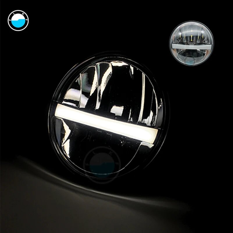 5,75 48 Вт дюймов с DRL для Dyna FX CVO Softail 5,75 дюймов светодиодная фара H4 для мотоцикла.