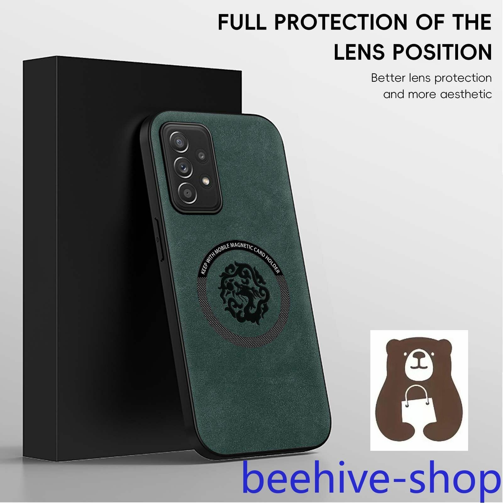 Чехол на Samsung Galaxy A32 4G /(Самсунг Галакси А32) / Высококачественная кожа / Беспроводная зарядка