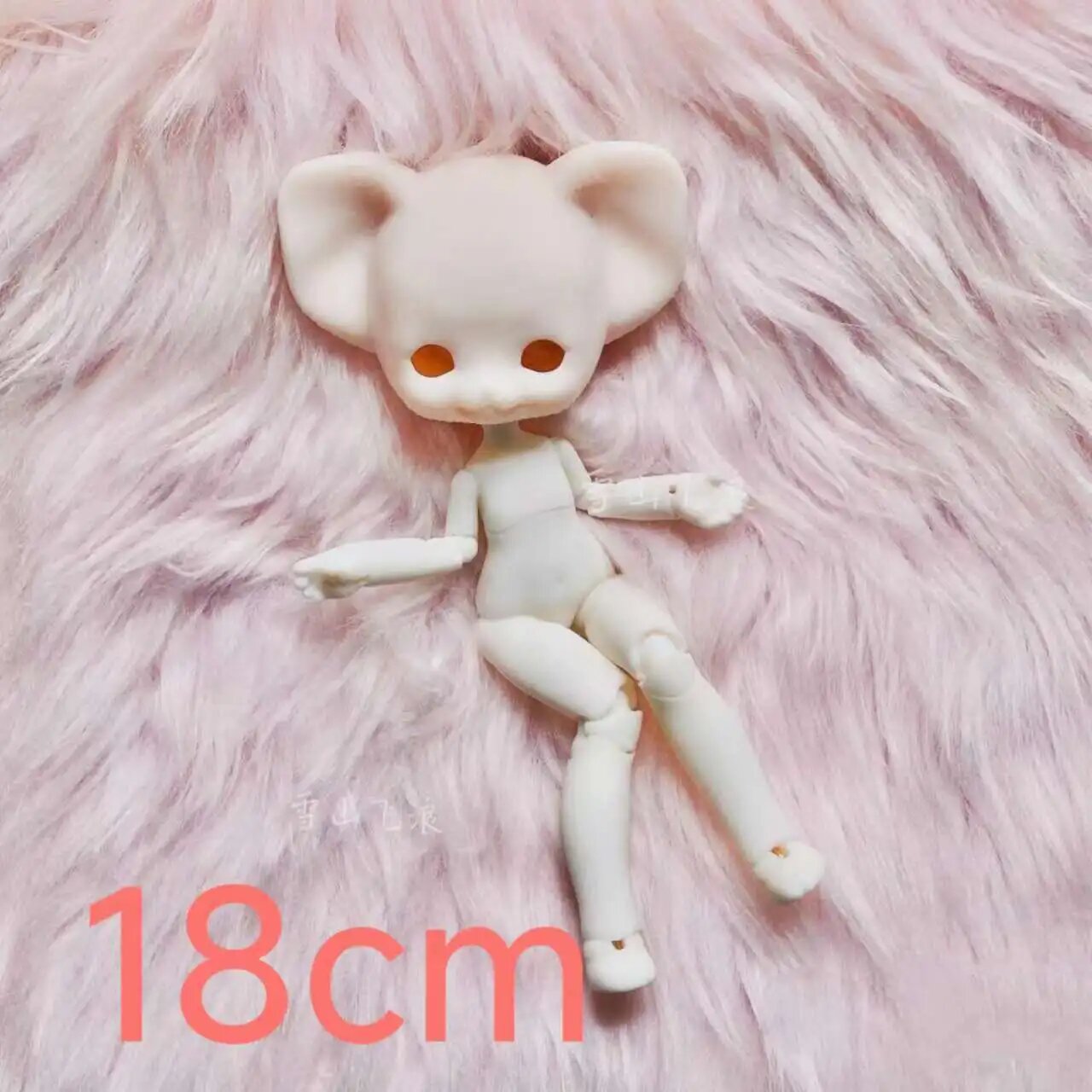 Кукла BJD 18см, шарнирная, полимер, белый цвет
