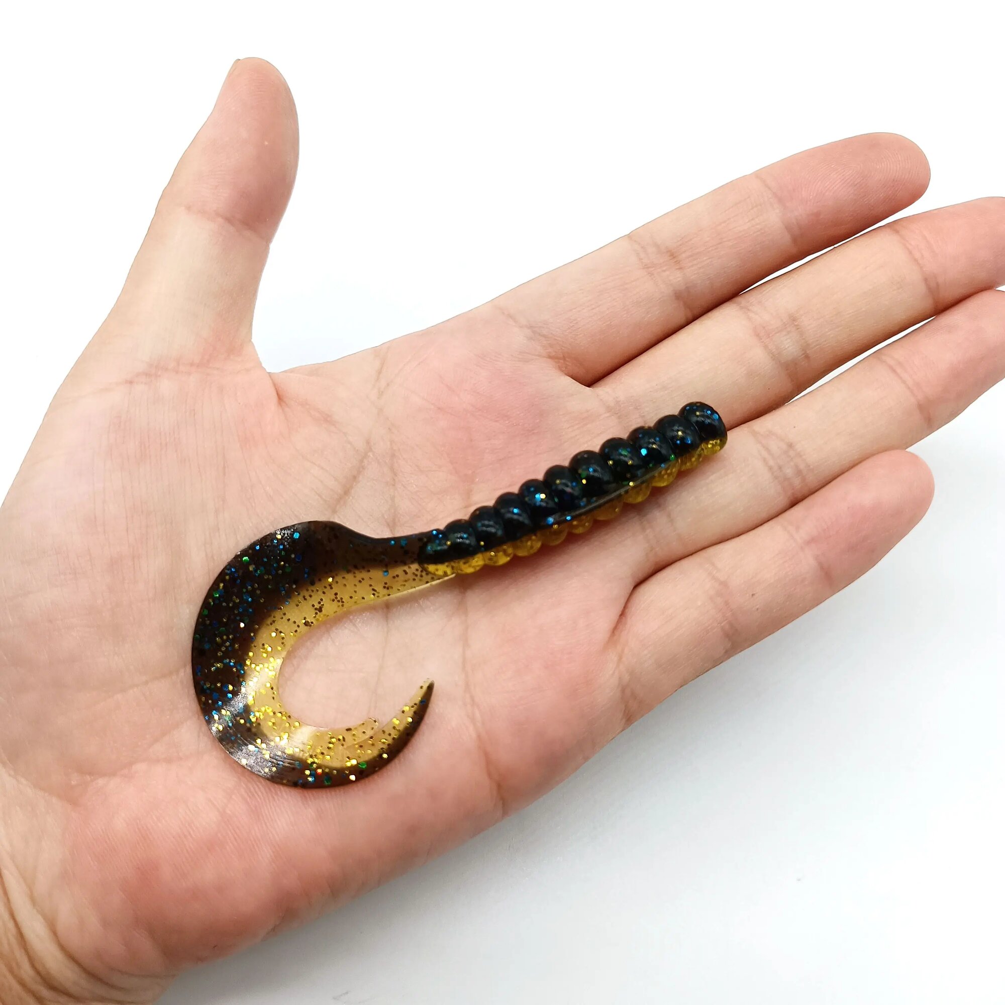 DUODUOYU 10PCS/LOT Soft Worm Fishing Lure 1.6g/55mm 3.8g/75mm Jig Wobblers Silicone Artificial Baits Bass Carp Swimbaits Tackle