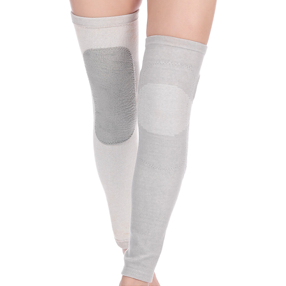 Зимние теплые наколенники с длинными рукавами до колена, термопласты для ног,