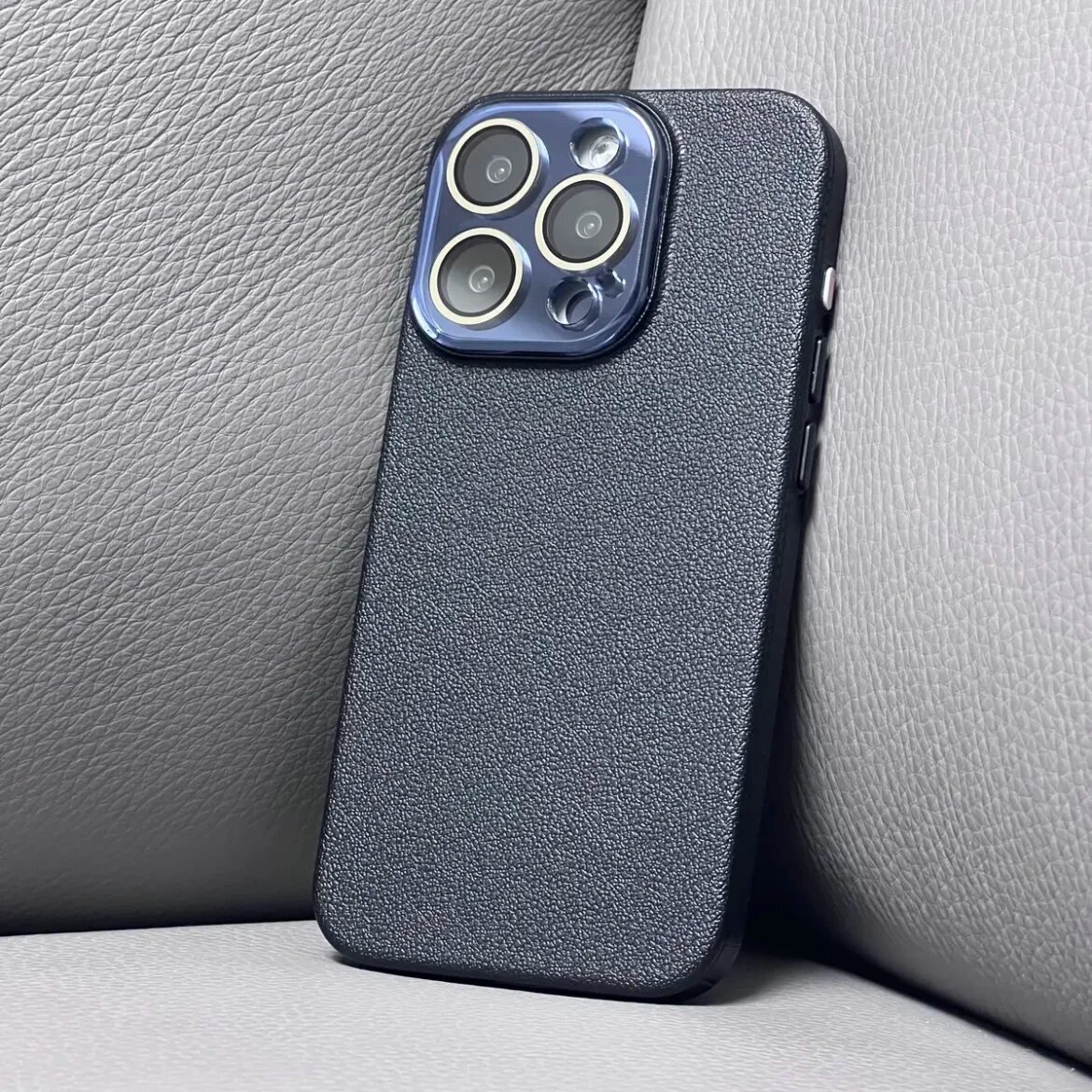 Серый чехол для iPhone 16 Pro Max, Black LZW