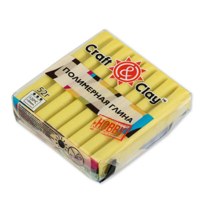 "Craft&Clay" полимерная глина CCH перламутр 52 г 1202 желтый
