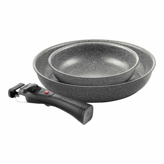 Ballarini Набор сковород Torre 20 см и 28 см c антипригарным покрытием и 1 съемной ручкой