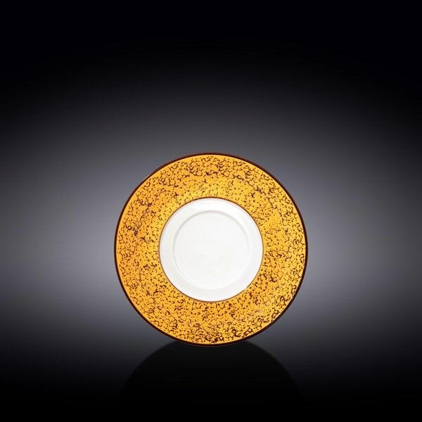 Блюдце универсальное Splash Yellow 16 см. Wilmax