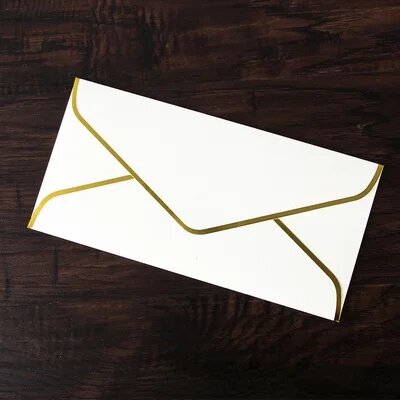 Набор из 10 подарочных конвертов Samgubo Kraft white