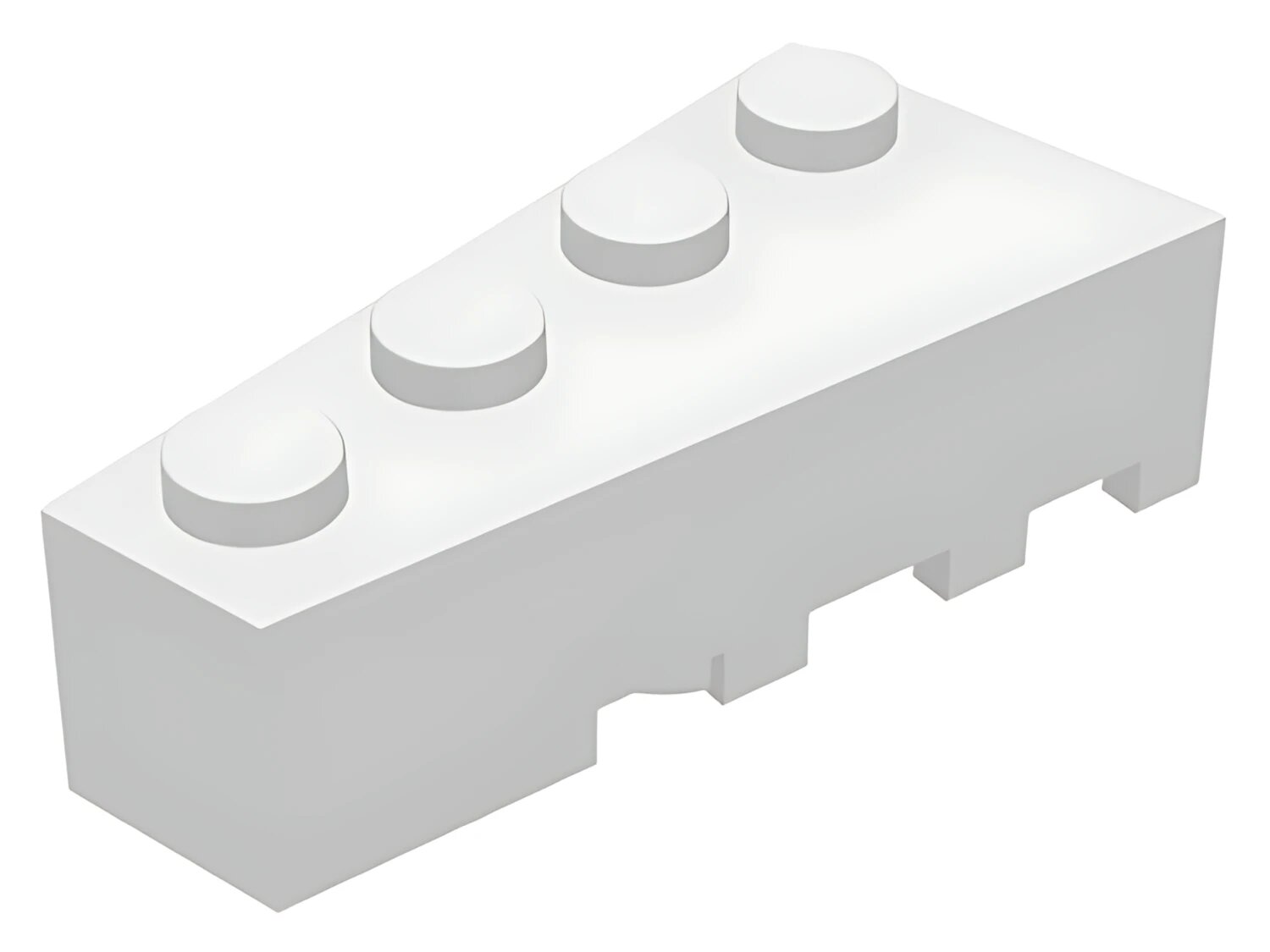 Деталь LEGO Клин Lego Wedge 4 x 2 Left 41768 White U