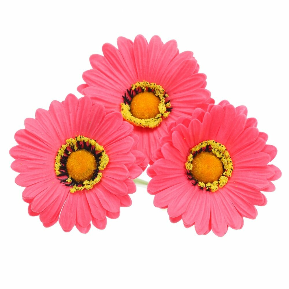 Цветы искусственные Букет Гербер (Real Touch), 12х12х33 см KSM-815352