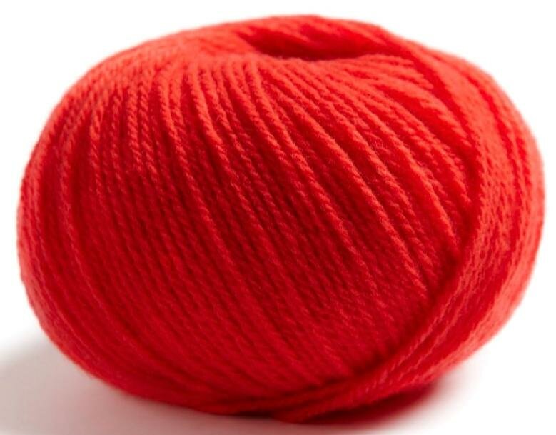 Como /Комо/ пряжа Lamana (100% шерсть мериноса сверхлегкая), 25г/120м (15, chili (чили), красный)