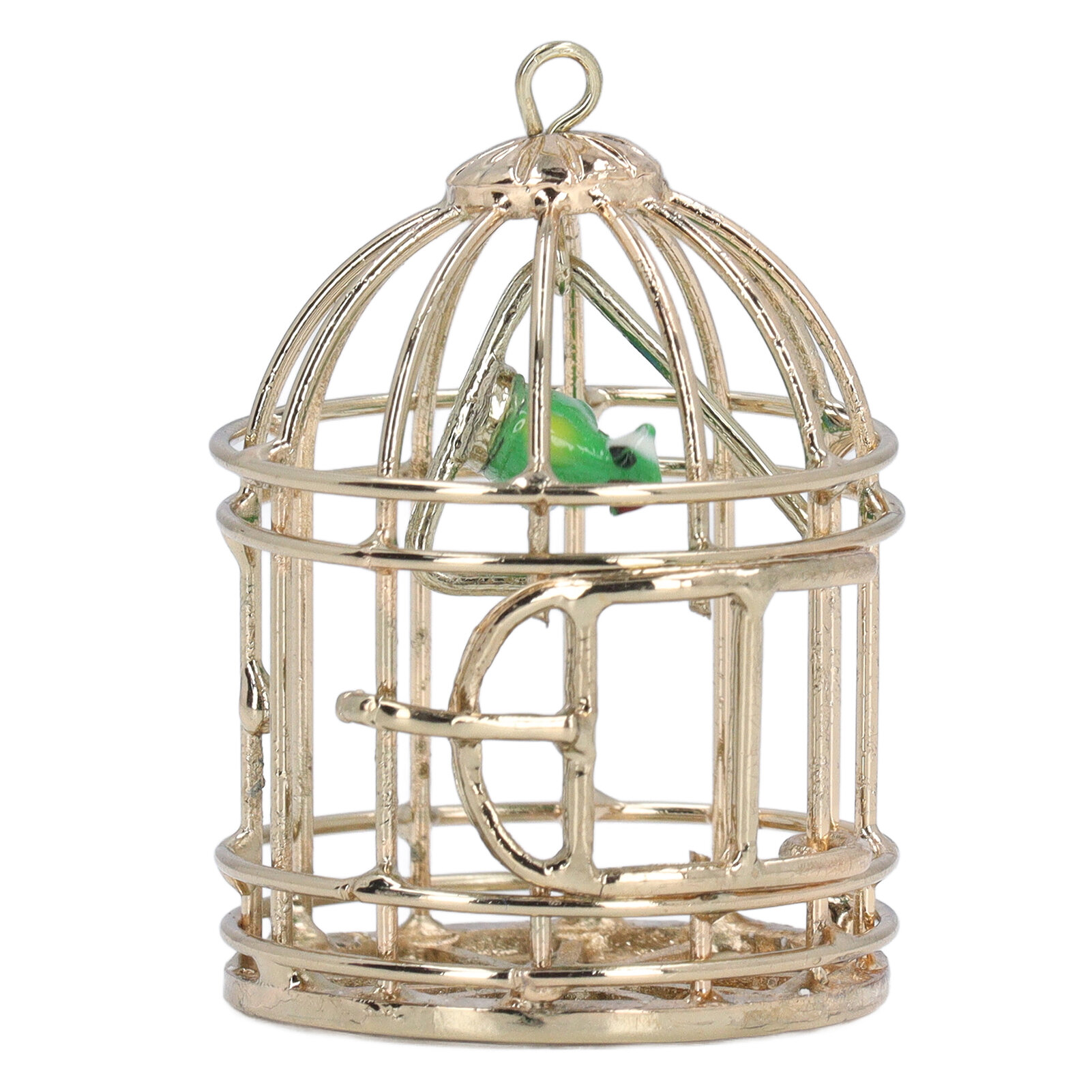 12-дюймовая миниатюрная металлическая клетка для птиц, декоративный сплав, домашний декор, имитация миниатюрной садовой мебели, аксессуары для кукольного домика