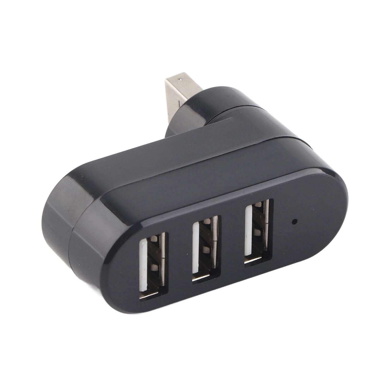 USB Splitter Mini Portable в линии USB 2.0 Docking Station 3 -й порт разветвитель порта 180 ° Горбание вращения.