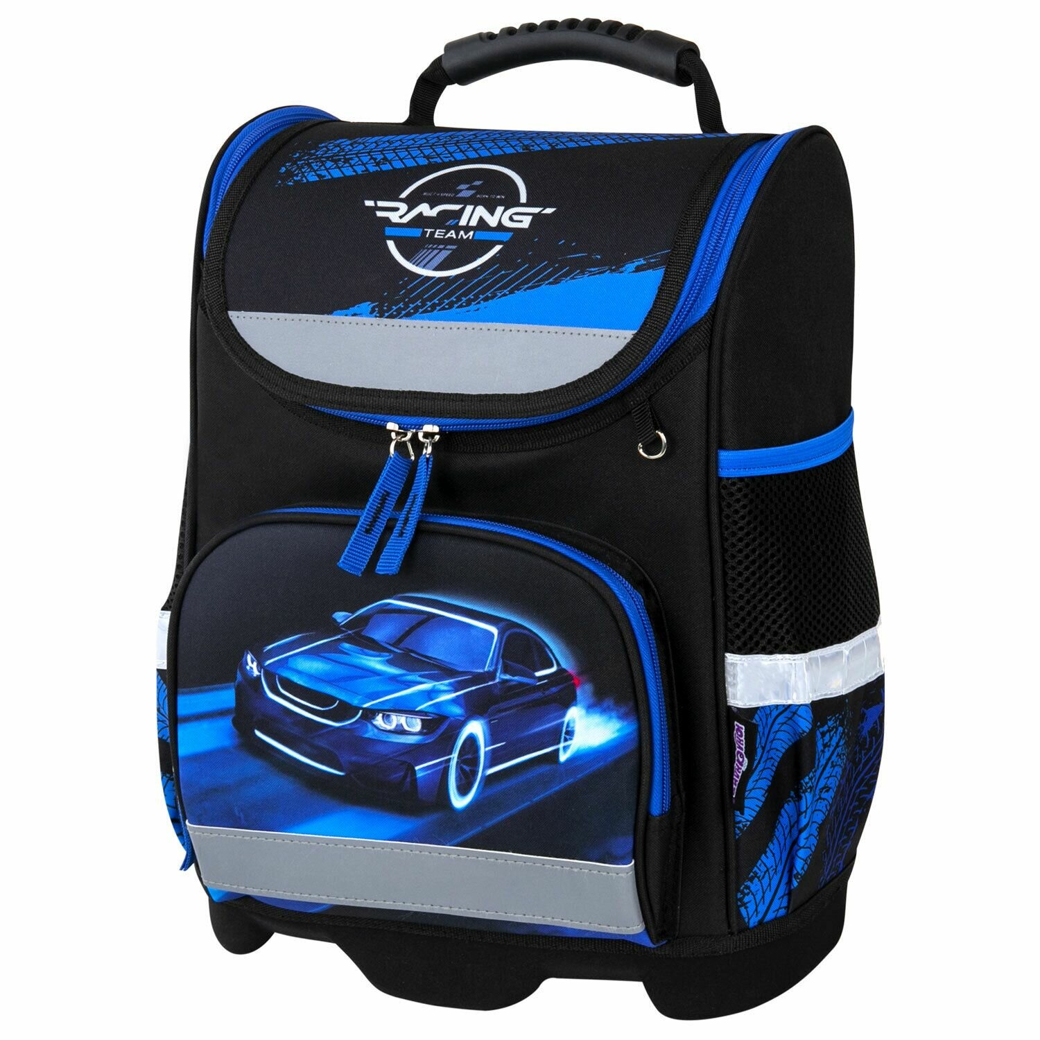 Ранец ортопедический школьный Юнландия для мальчика, Wise, 1 отделение, устойчивое дно, "Speed race", 37х29х15 см