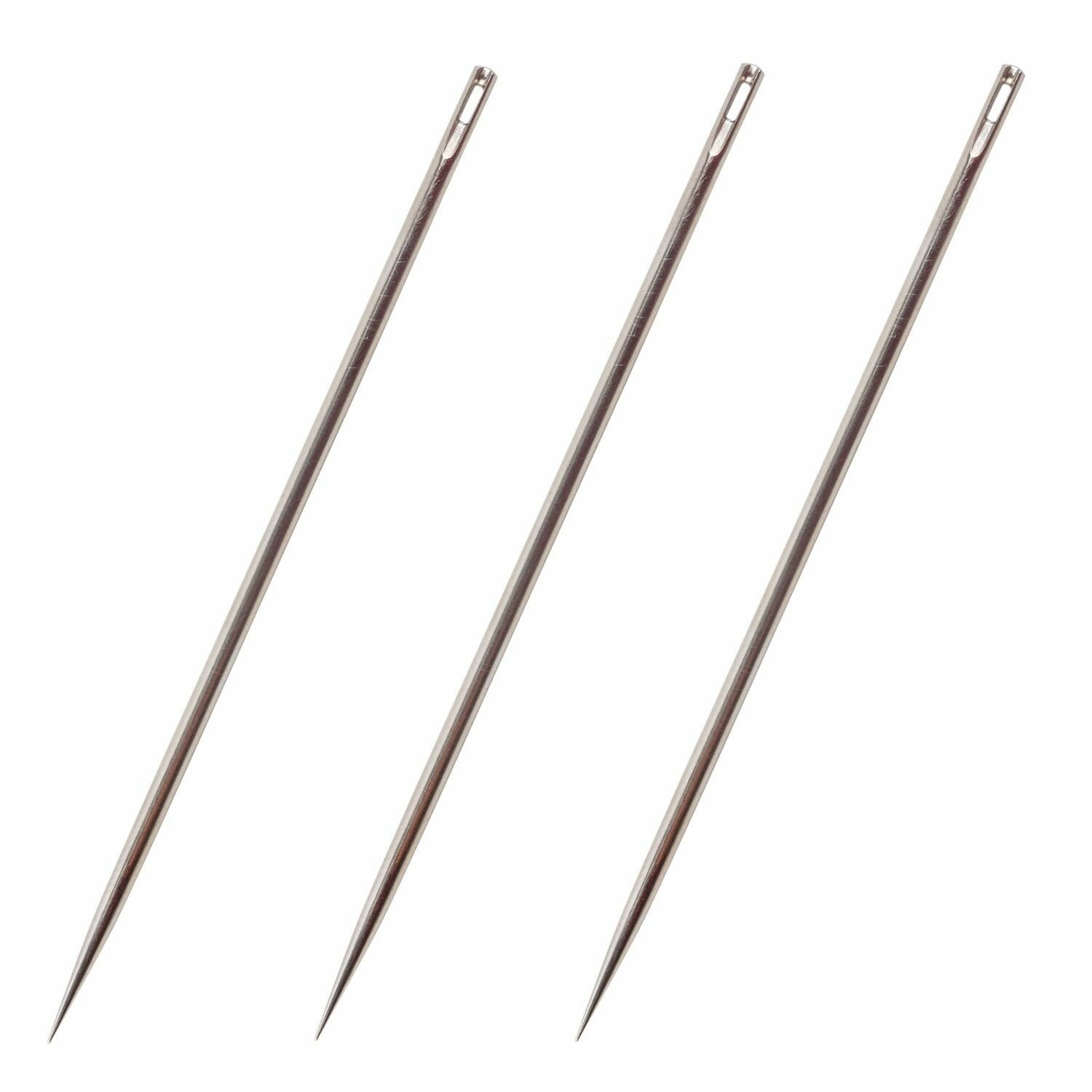 Иглы для прошивки документов Staff цыганские, 3 штуки, длина 80 мм, диаметр 1,8 мм, блистер 602464