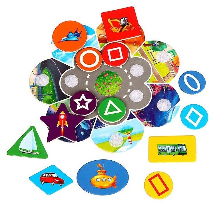 Игрушка на липучках Лесная мастерская Цвет форма транспорт 9147035