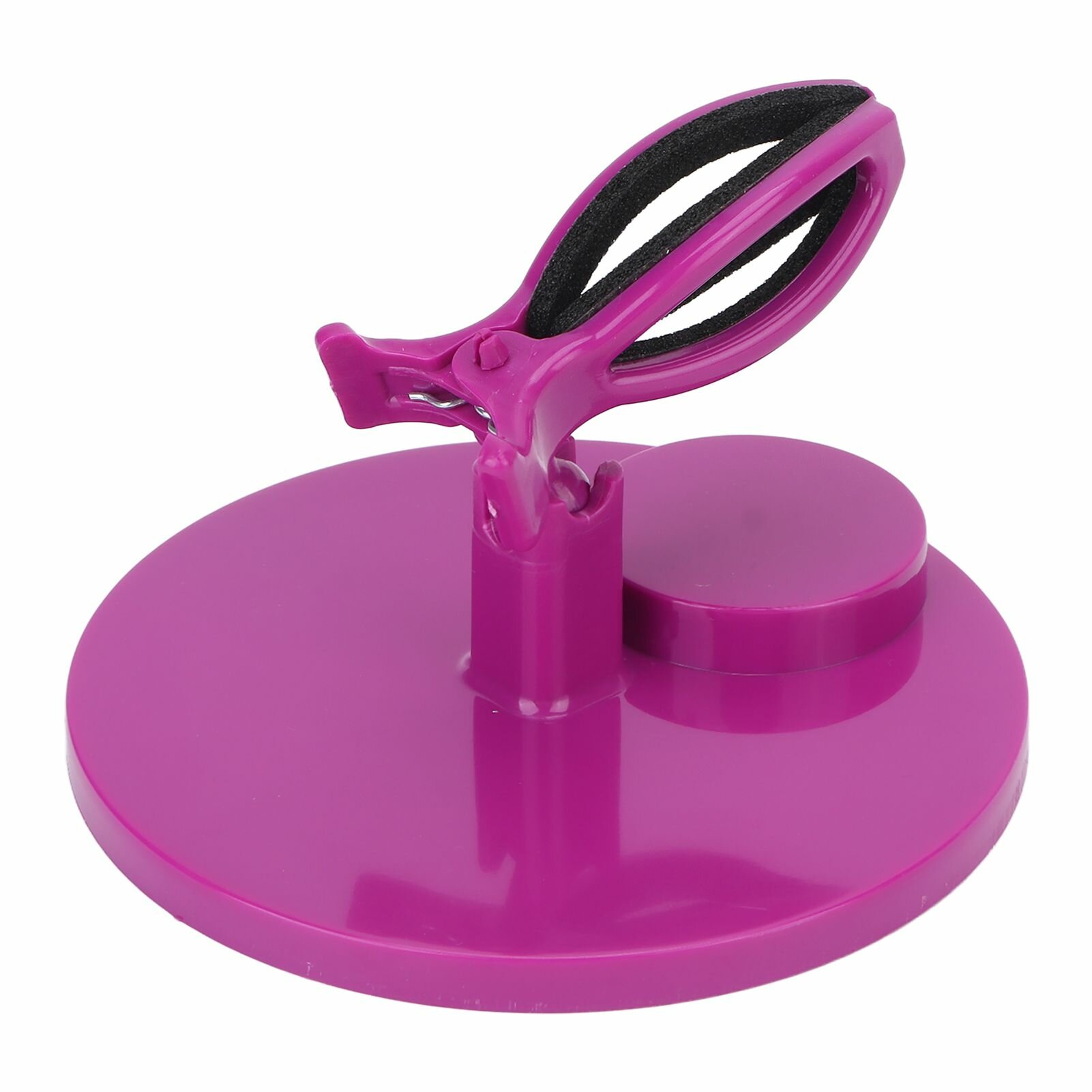 Фиолетовый держатель для бутылочки с лаком для ногтей с широким основанием, предотвращает выпадение, зажим для фиксации геля для ногтей для покраски маникюра