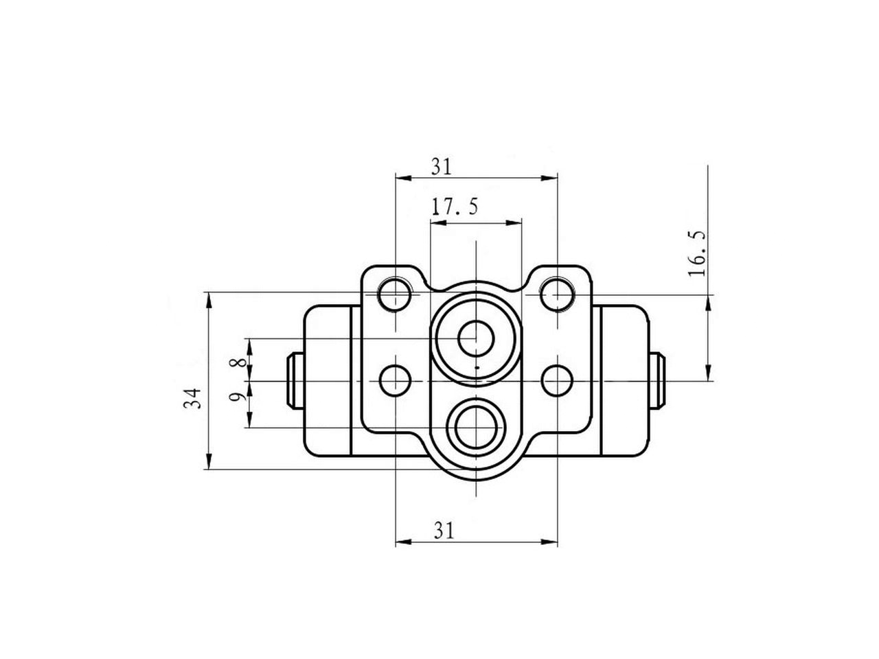 UNIO BRC-20525 (43300S10003 / 43300SM5A01) цилиндр тормозной колесный правый Honda (Хонда) Accord (Аккорд) V