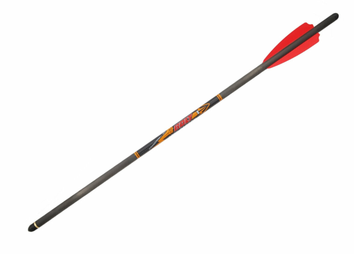 Стрела карбоновая Bolt 16"(41 см) оперение Q2i Fusion X-2 3", латунный инсерт