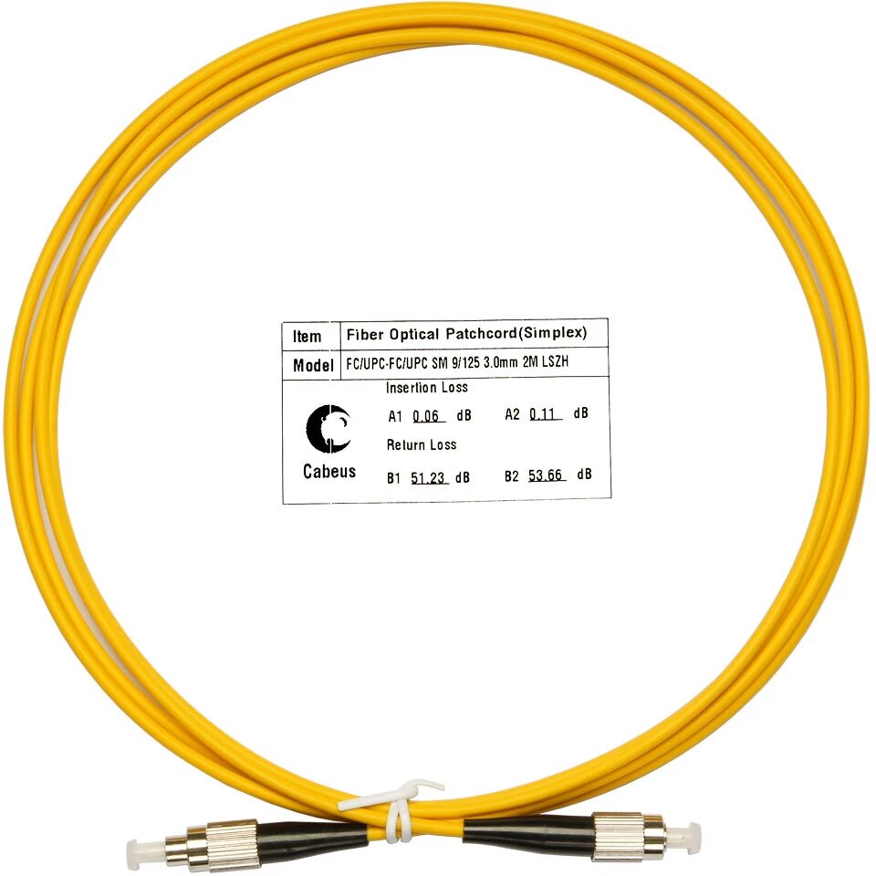 Патч-корд Cabeus 2м (FOP(s)-9-FC-FC-2m)
