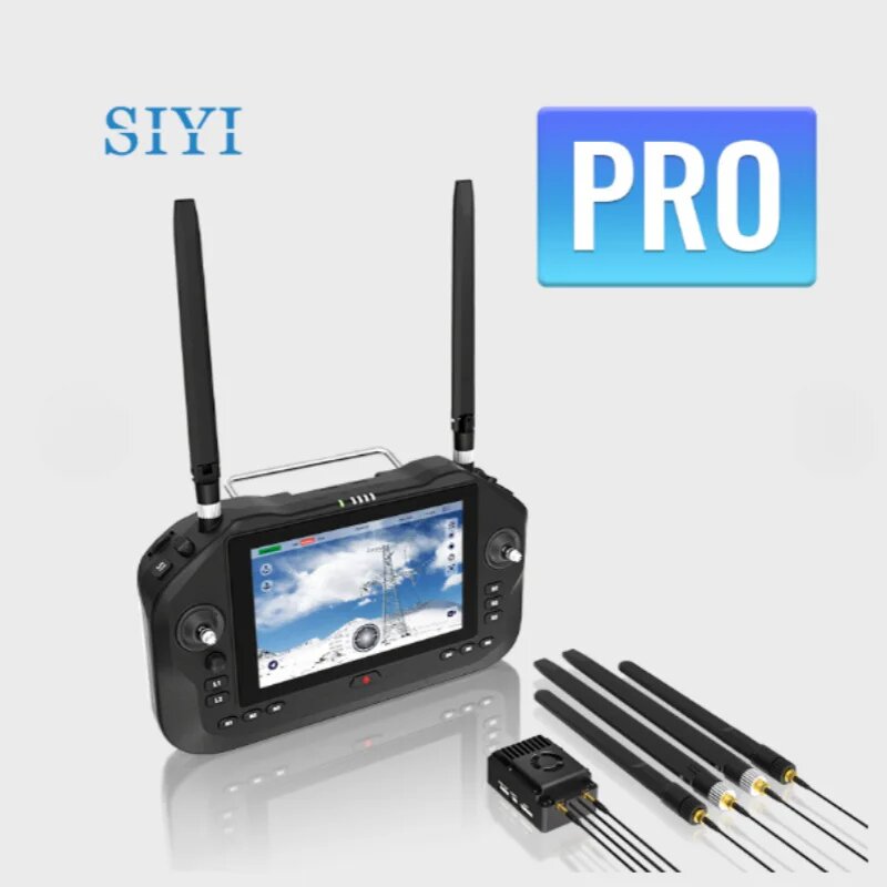 SIYI UniRC 7 Pro Remote Dual-band 2.4 and 5 GHz Handheld Earth Station Smart Controller with 7-inch 1080P High-Brightness Displa