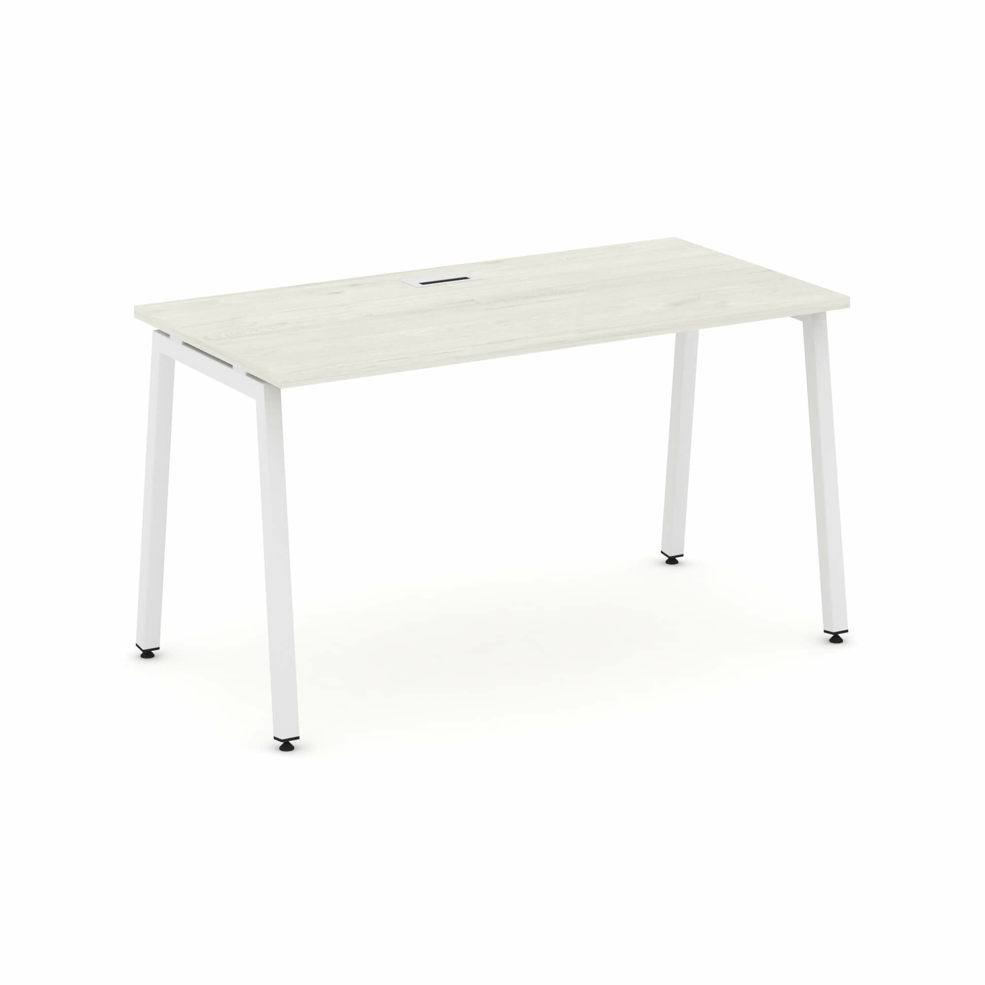 Стол письменный А-образный м / к (сечение 40х40) Стайл Проджект/Style Project Riva SN-4A. SP-021 Дуб Наварра / Белый мет. 980*800*750