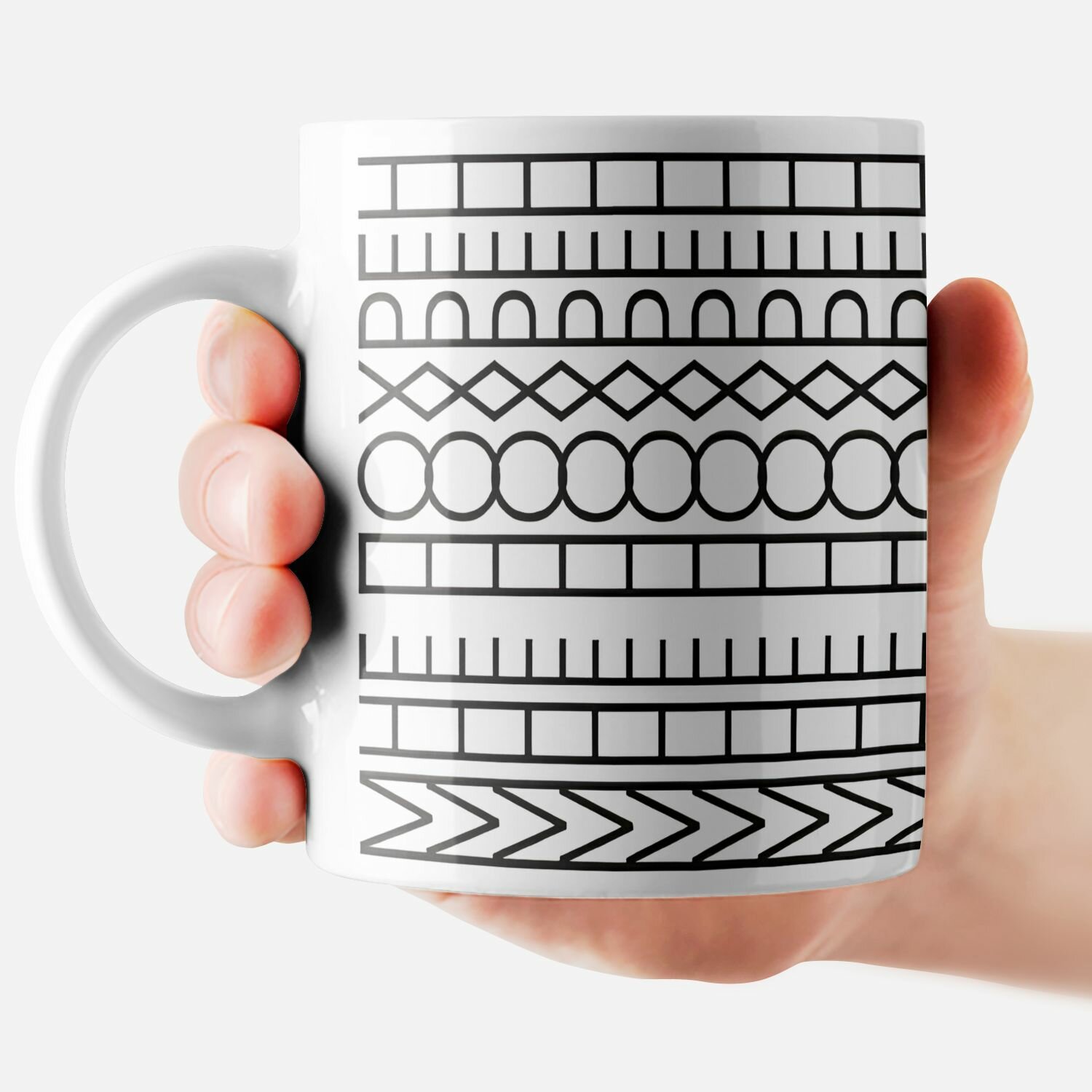 Кружка с прикольным принтом "Мнепохрен"