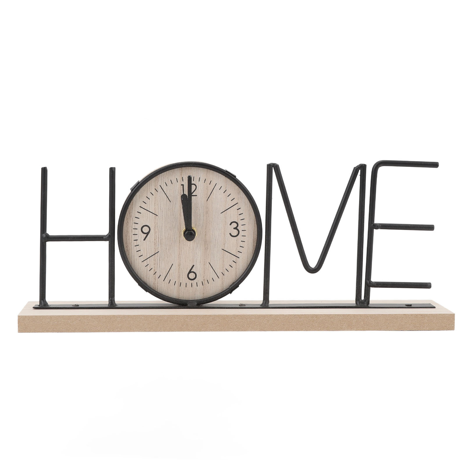 Настольные настенные часы из дерева, железа, работающие от батареек, современные декоративные настольные часы с буквами, украшение для гостиной, столовой, спальни, офиса, версия для дома