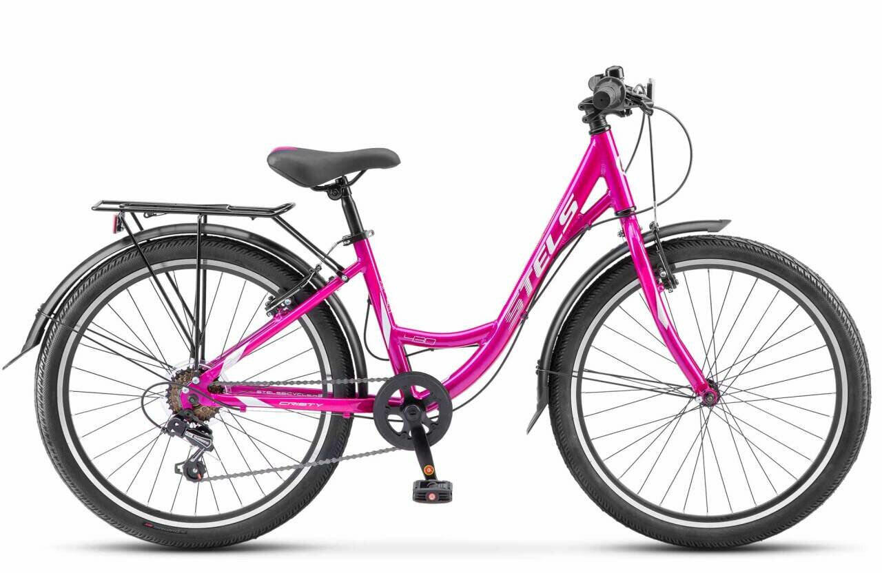Подростковый велосипед Stels Cristy 430 V Z010 (2025) 24 Фиолетово-розовый (125-140 см)