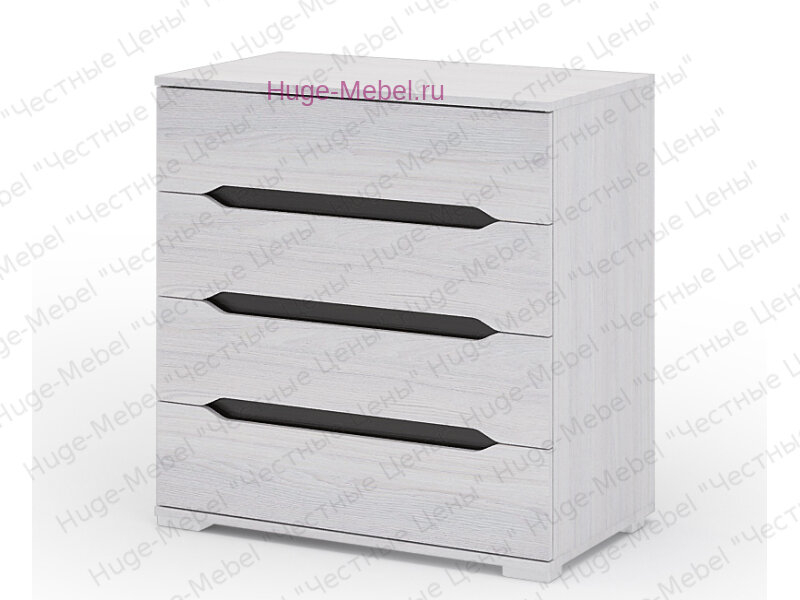 Комод белый "Валенсия КМ 011" Huge Mebel . Ширина 800 Высота 830. Комоды
