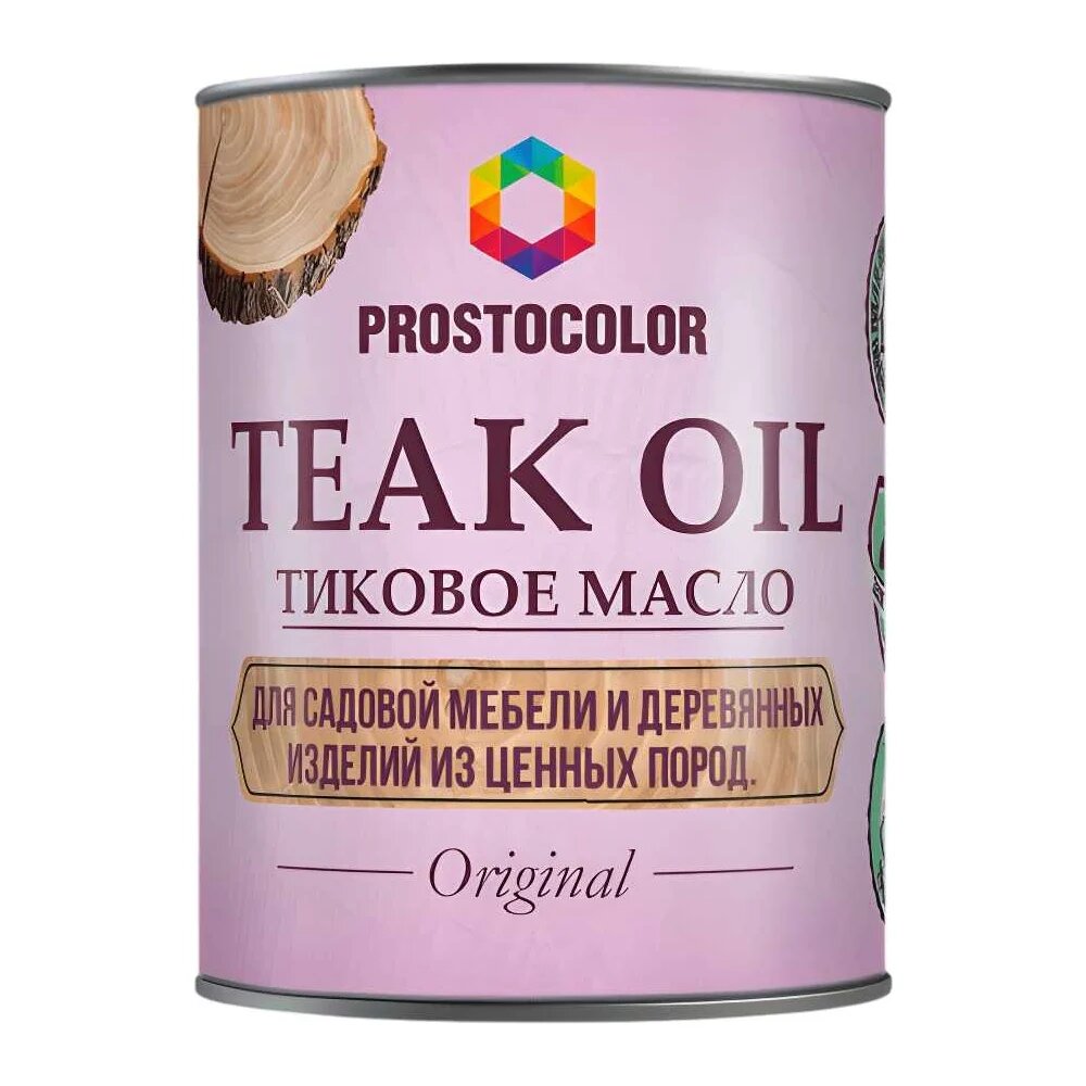 PROSTOCOLOR Тиковое масло TEAK OIL простоколор (Бесцветный) 0,75 л 101329