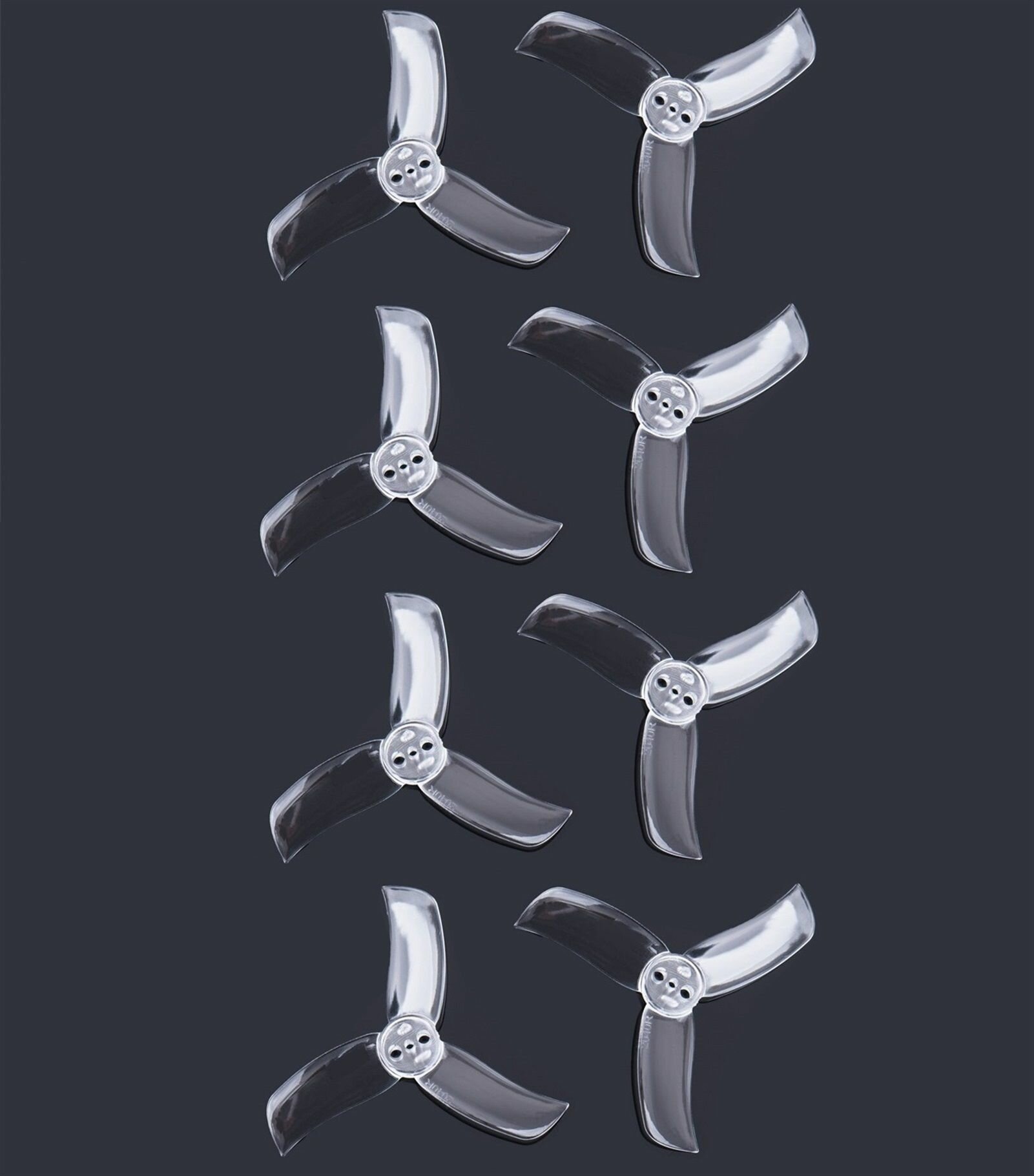 8 шт. 3-лопастной пропеллер 2040 CW/CCW отверстие 1.5 мм для мотора 0806 1105 RC самолёта аксессуары и запасные части модели