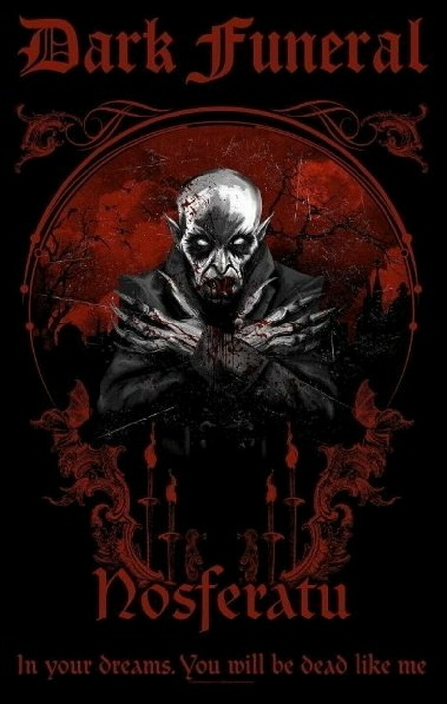 Плакат, постер **Дарк Фьюнерал**, Dark Funeral на бумаге, размер 21х30см