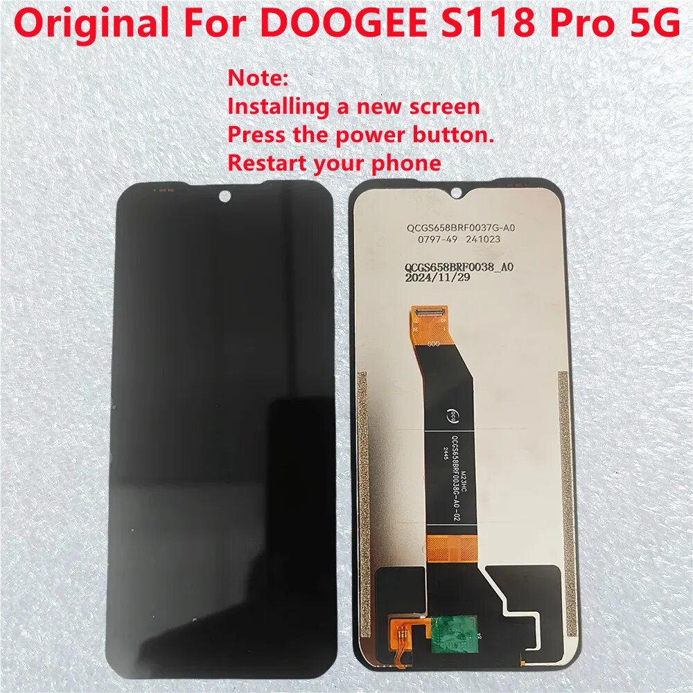 Оригинальный дисплей для DOOGEE S118 Pro 5G и сменный преобразователь сенсорного экрана в сборе, ЖК-дисплей DOOGEE S118 Pro 5G