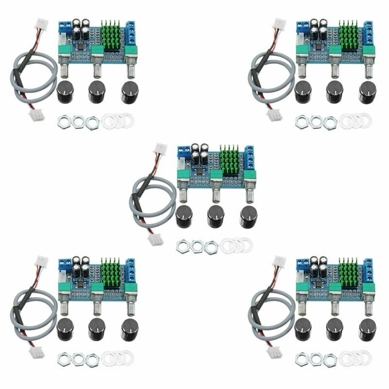 80Вт Hi-Fi стерео цифровая плата усилителя мощности с регуляторами баса TPA3116D2