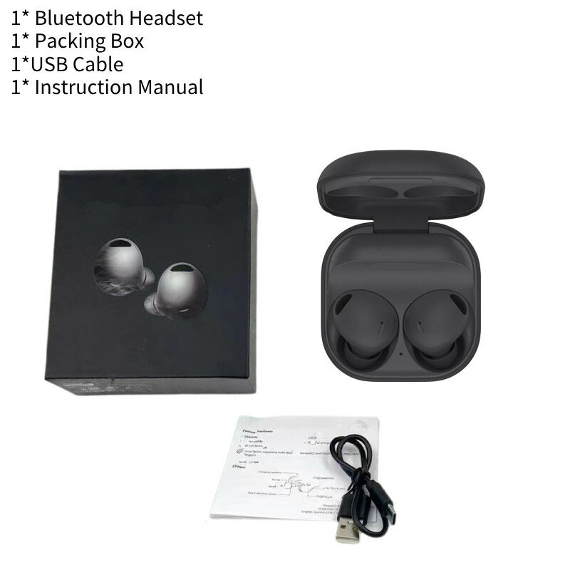 Tws buds2pro наушники bluetooth премиум качество с продвинутым соединением 5.0 спортивный стиль для активного использования black
