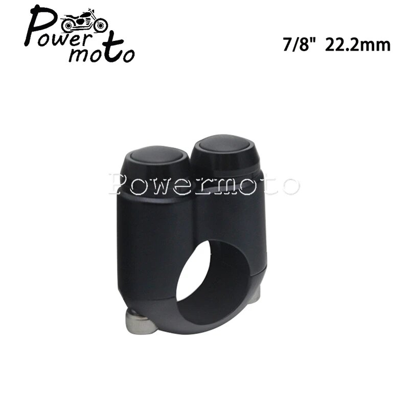 22 мм/25 мм мотоцикл 1 "7/8" переключатель на руле универсальный для мотоцикла велосипед кафе Racer мотокорпус шестерни двойные мгновенные кнопки, Черный