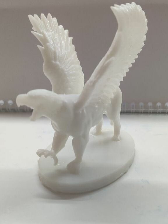 Статуэтка "Грифон", ручная работа, ручная 3D-печать, смола, 10х5 см — фото 1